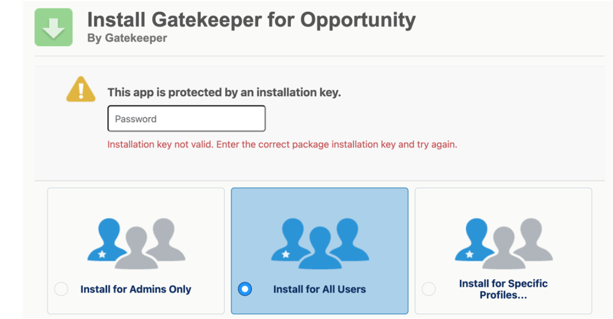 Salesforce AppExchange Integration Configuration